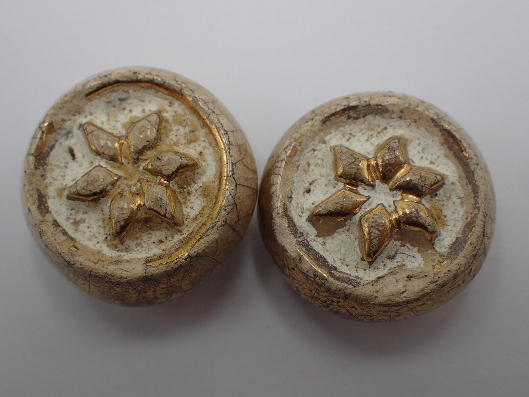 Pair of Line Vautrin Buttons - Etsy