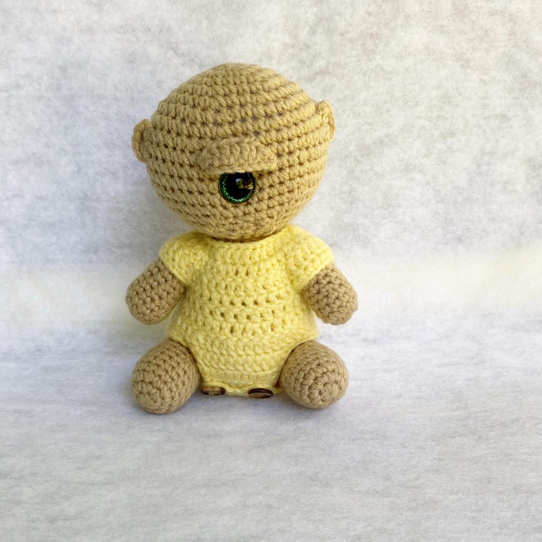 Crochet Baby Cyclops Doll, Crochet Cyclops, Amigurumi Cyclops, Cyclops ...