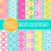 Watercolor Digital Paper / Background / Pattern watercolor Brights - Etsy