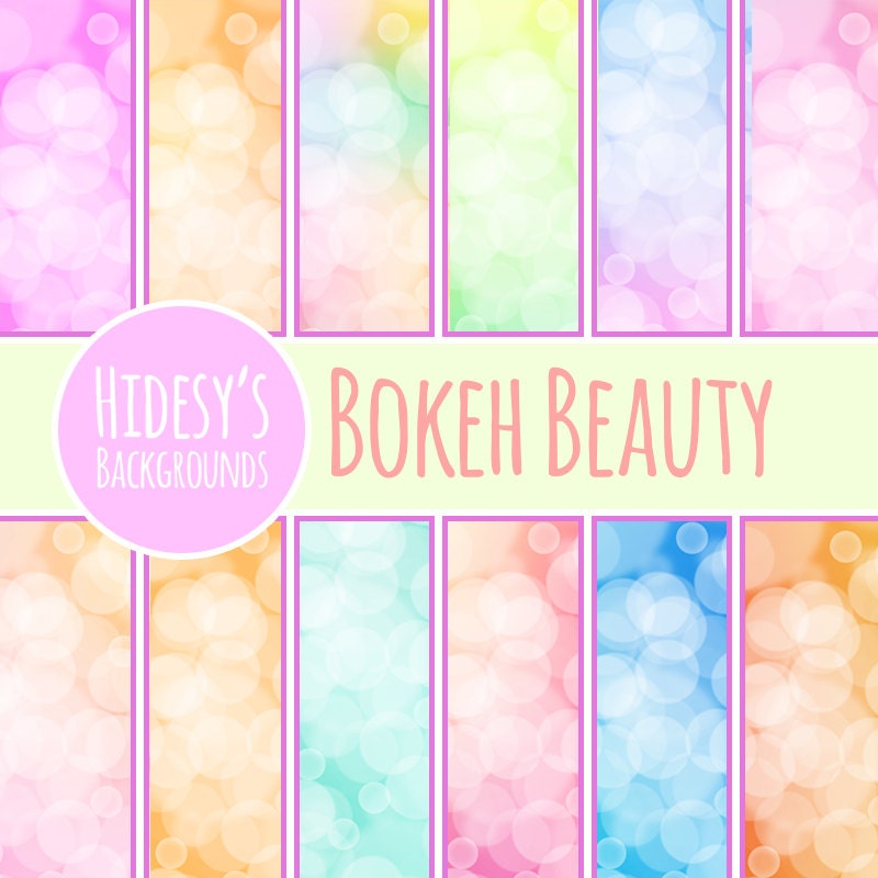 Glowing Lights Digital Paper / Background / Pattern bokeh Beauty - Etsy