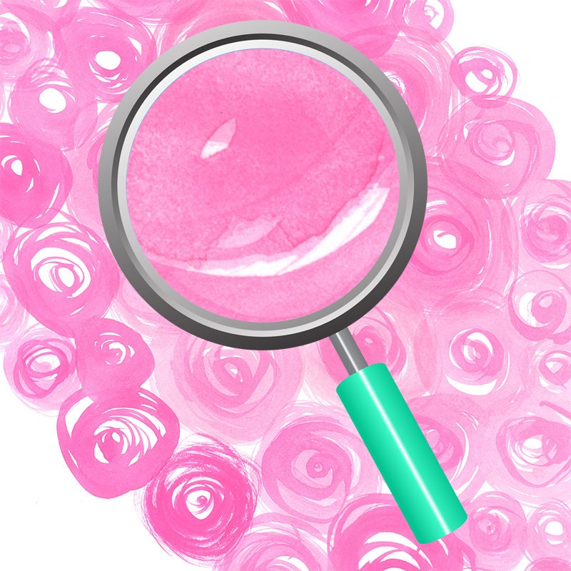 Roses Rainbow Watercolor Digital Paper Set / Pink Water Color Digital ...