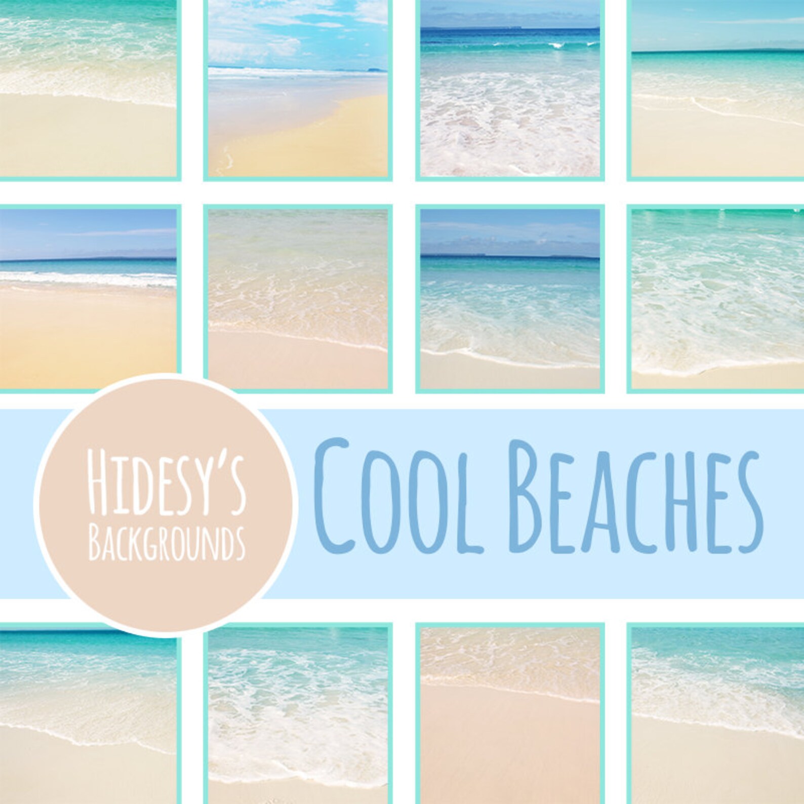 Cool Beach Photos // Beach Digital Papers // Beaches Themed Digital ...