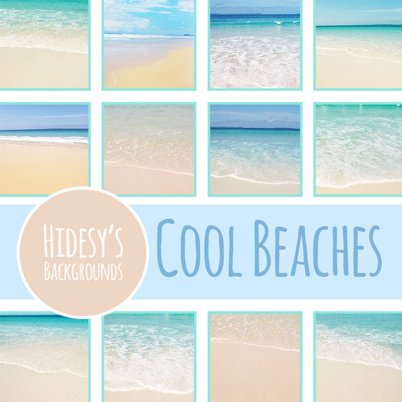 Cool Beach Photos // Beach Digital Papers // Beaches Themed Digital ...