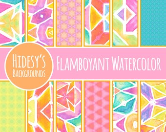 Watercolor Digital Paper / Background / Pattern | Etsy