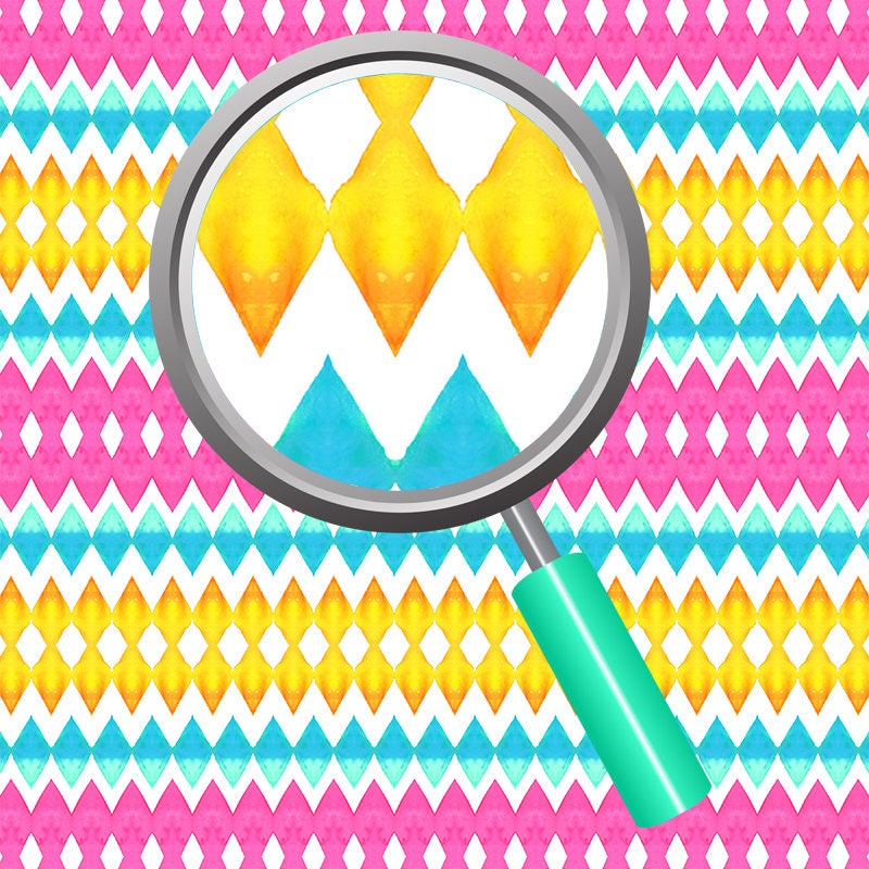 Watercolor Digital Paper Zig Zag Pattern / Commercial Use - Etsy