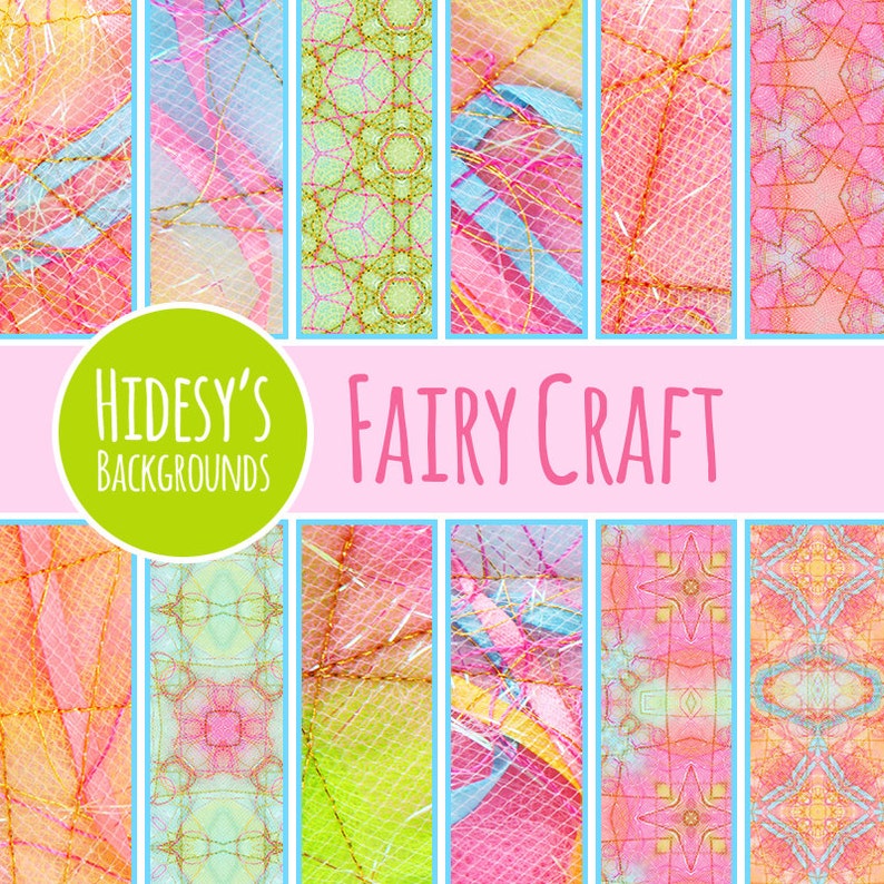 Fairy Tale Digital Papers Ephemeral Stitched Craft Backgrounds ...