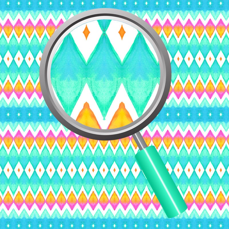 Watercolor Digital Paper Zig Zag Pattern / Commercial Use - Etsy