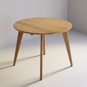 Round Extending Table, 6-10 Seater, Oval Oak Dining Table With Scandi ...