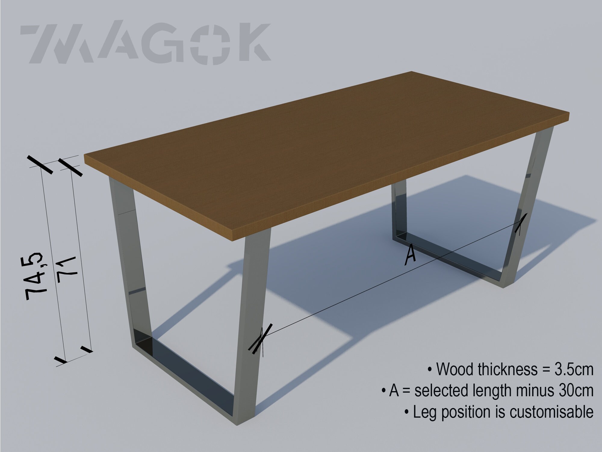 Industrial Dining Table Reclaimed Solid Wood on V Shape Legs - Etsy UK