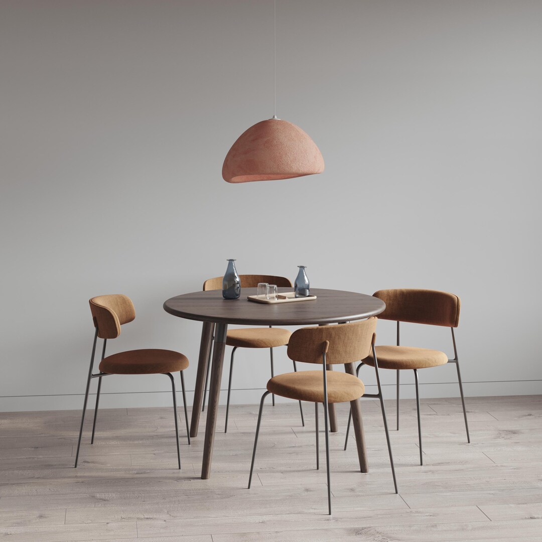 Solid Oak, Round Dining Table, Customisable, KALMA COLLECTION - Etsy