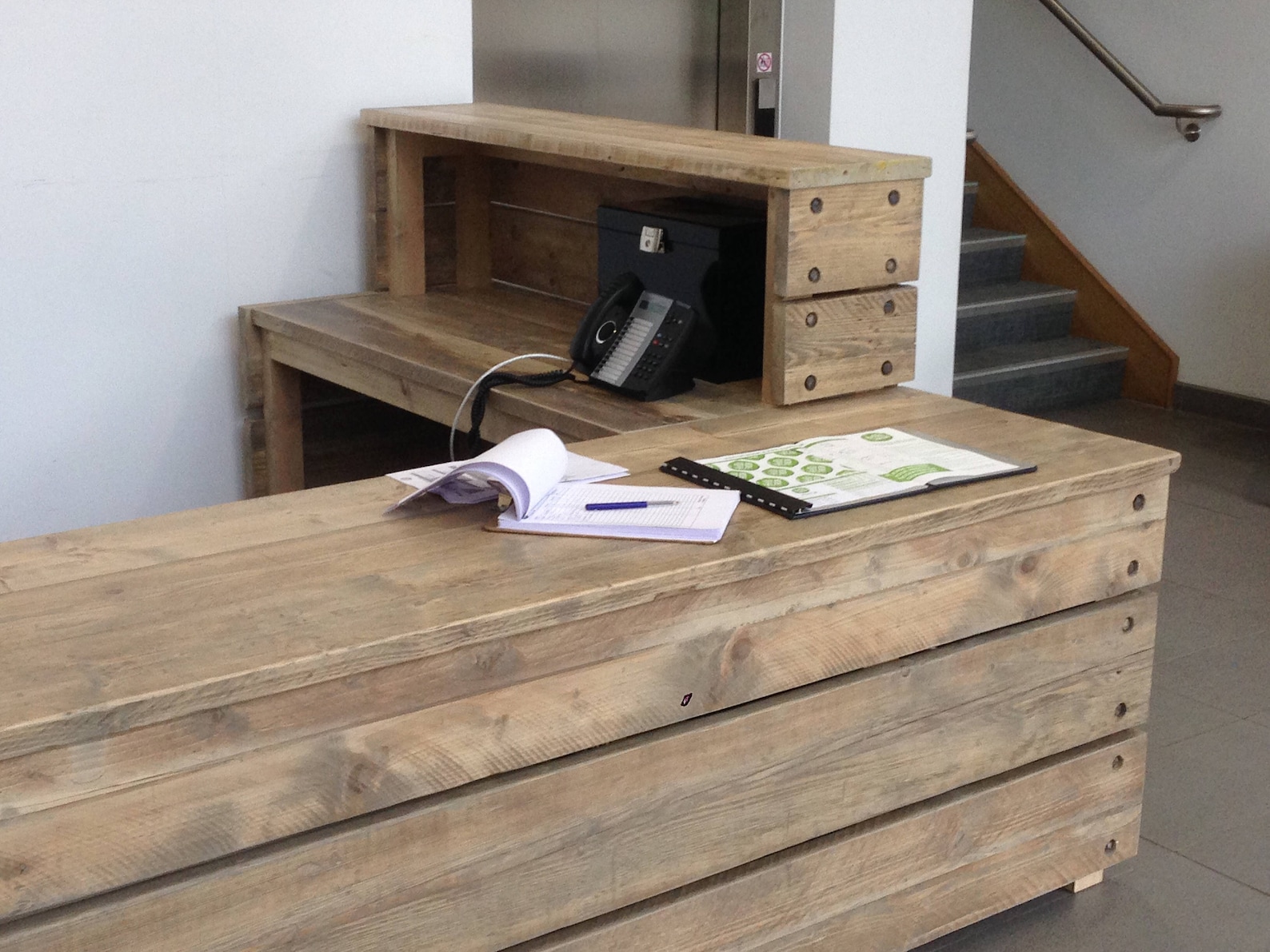 Outdoor Bar Reception Desk Industrial Reclaimed Scaffold Board - Etsy