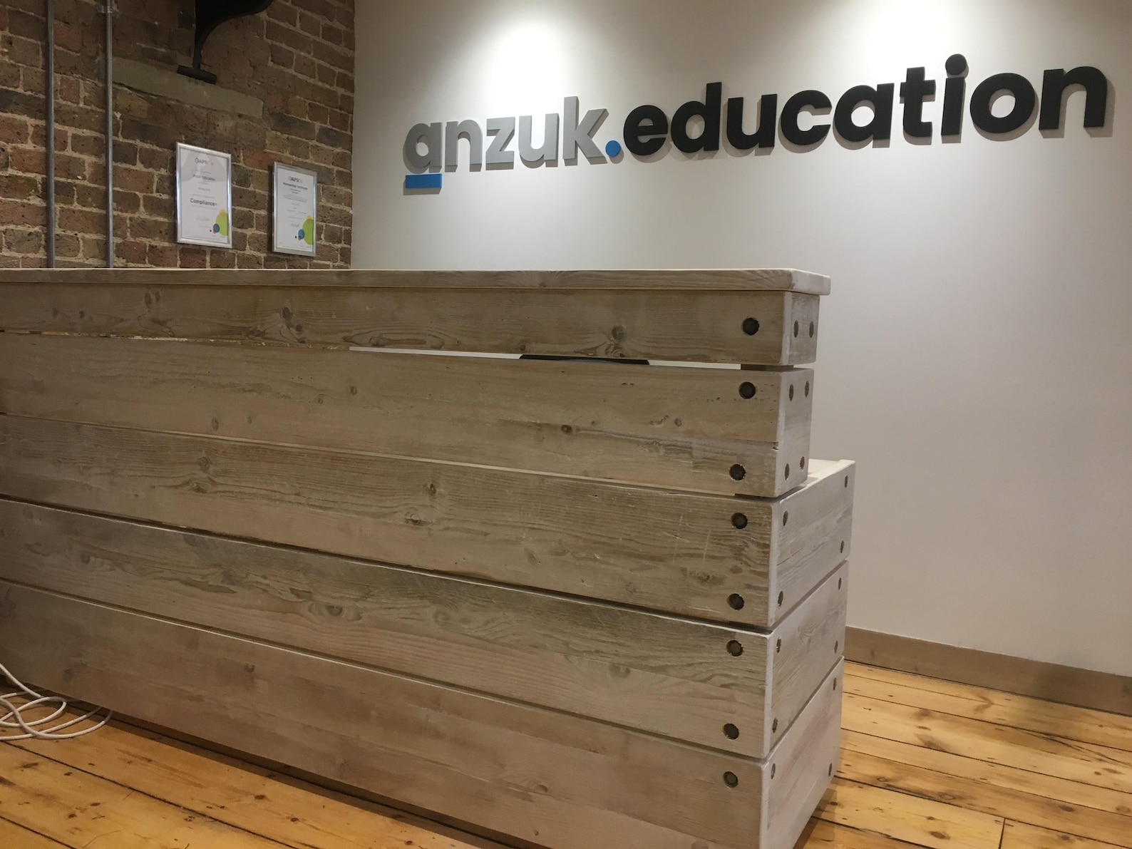 Reception Desk, Reclaimed Wood Industrial Rustic, Office Front Counter ...