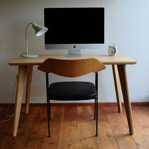 Solid Oak Desk Etsy