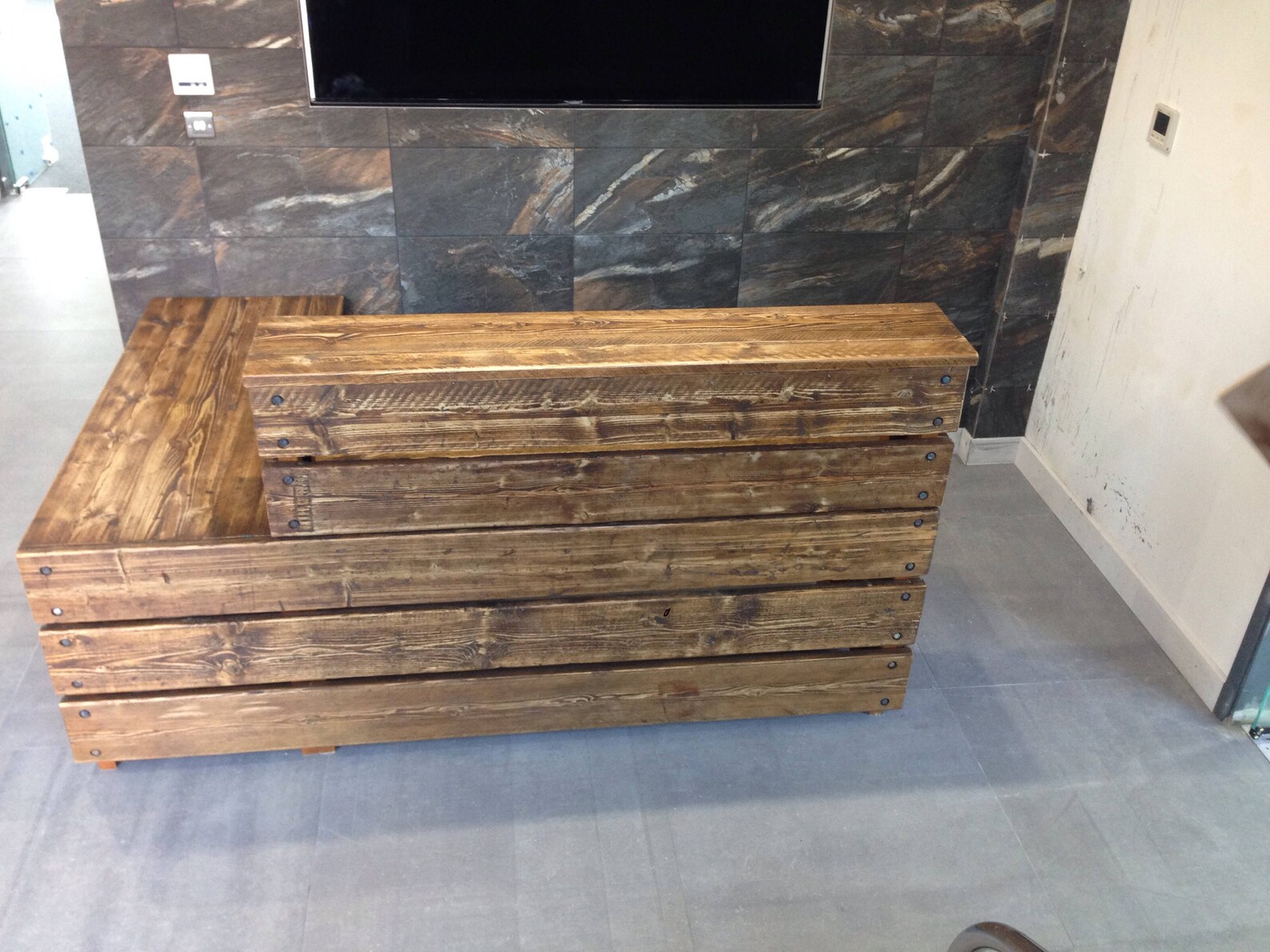 Reclaimed Reception Desk Rustic Industrial Custom Made Chic - Etsy UK