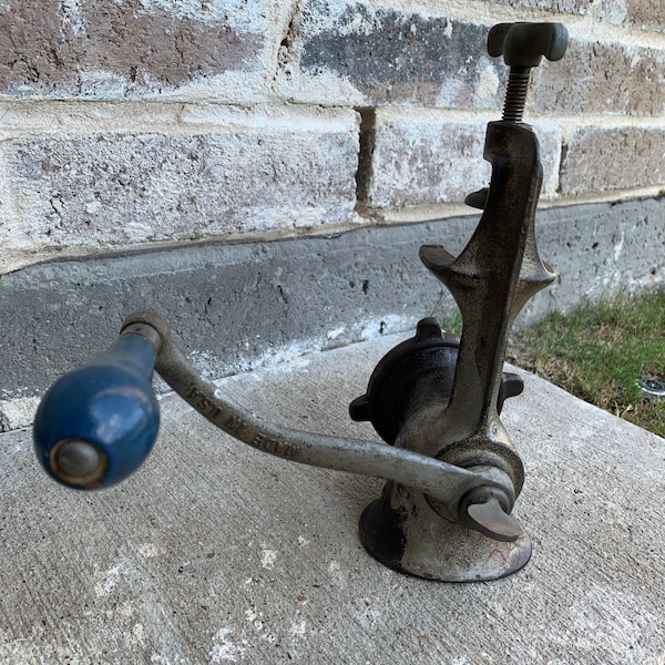 Antique Cast Iron Meat Grinder - Etsy