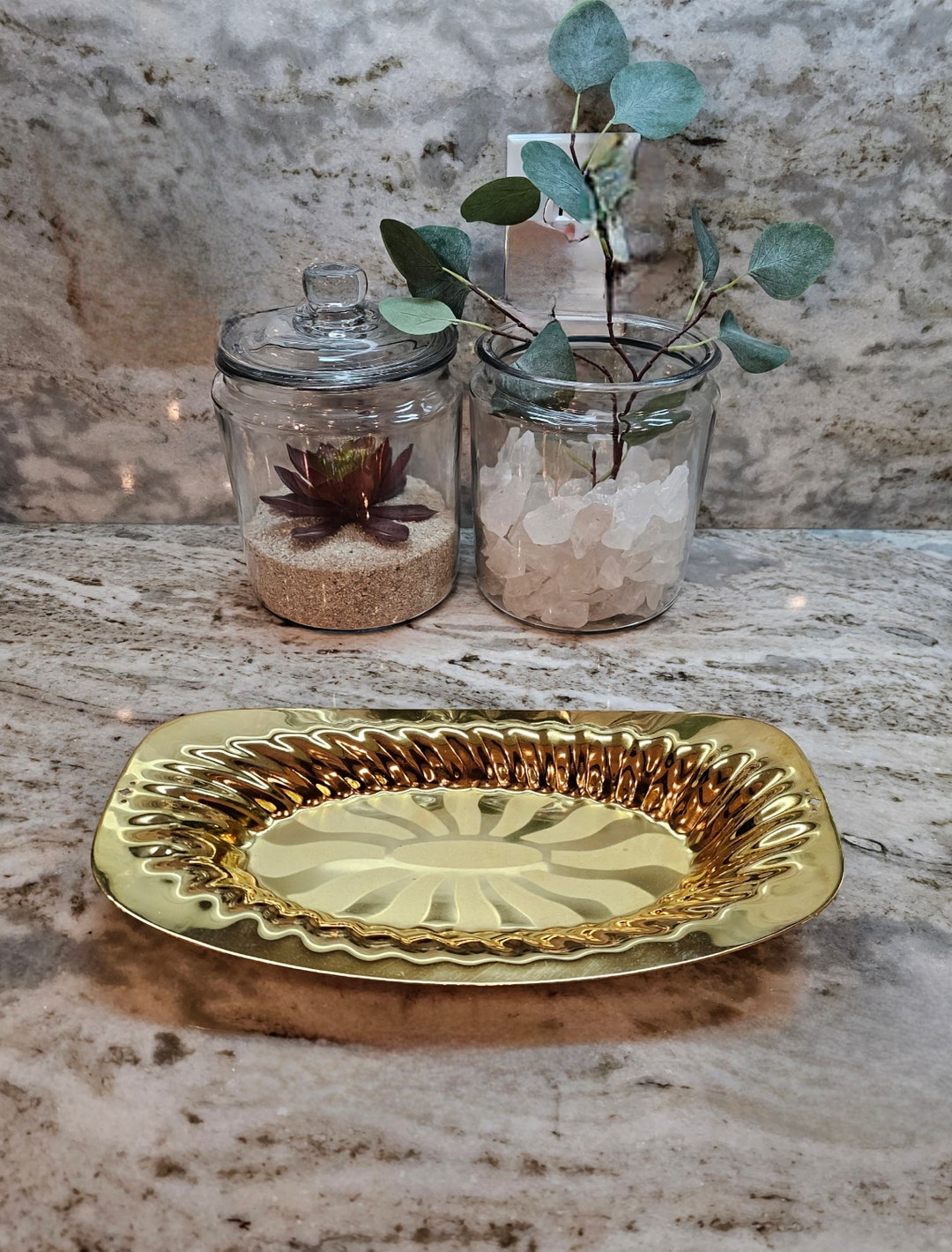 Vintage Forman Metal Gold Tone Serving Tray Platter 23K Gold Electro ...