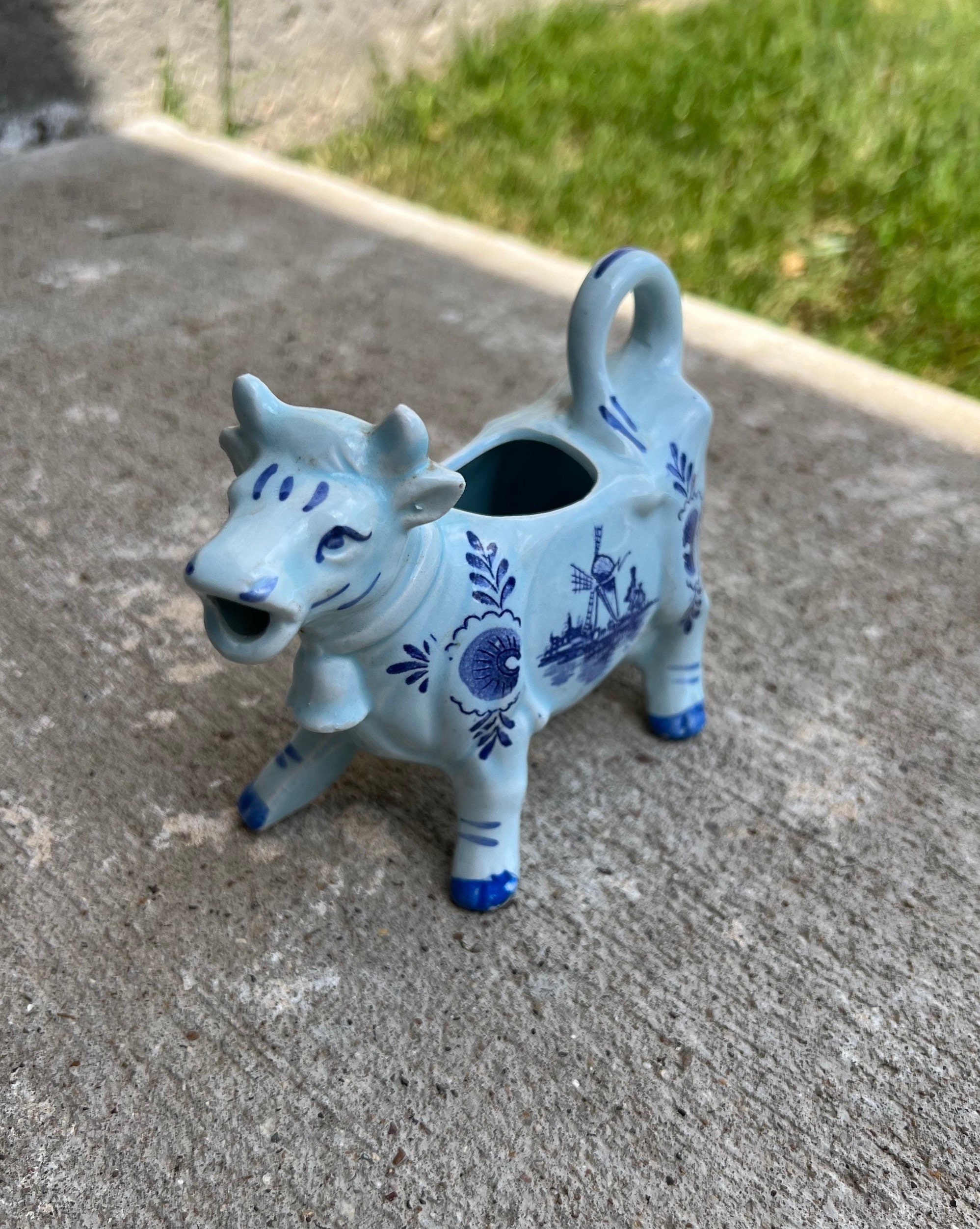 Cow Creamer Delft Windmill Bell