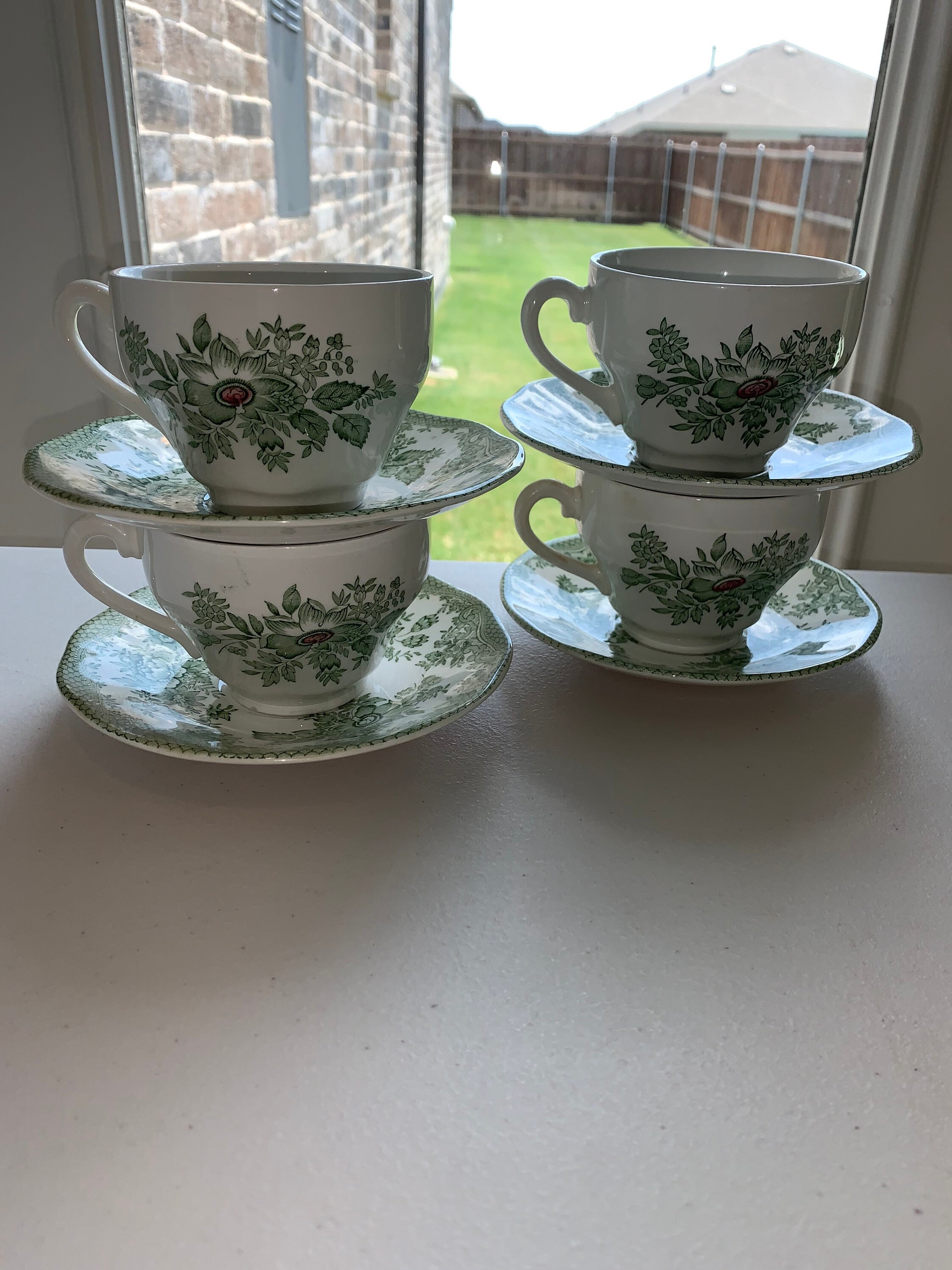 Antique Set of 4 Enoch Wedgewood Tunstall kent England - Etsy