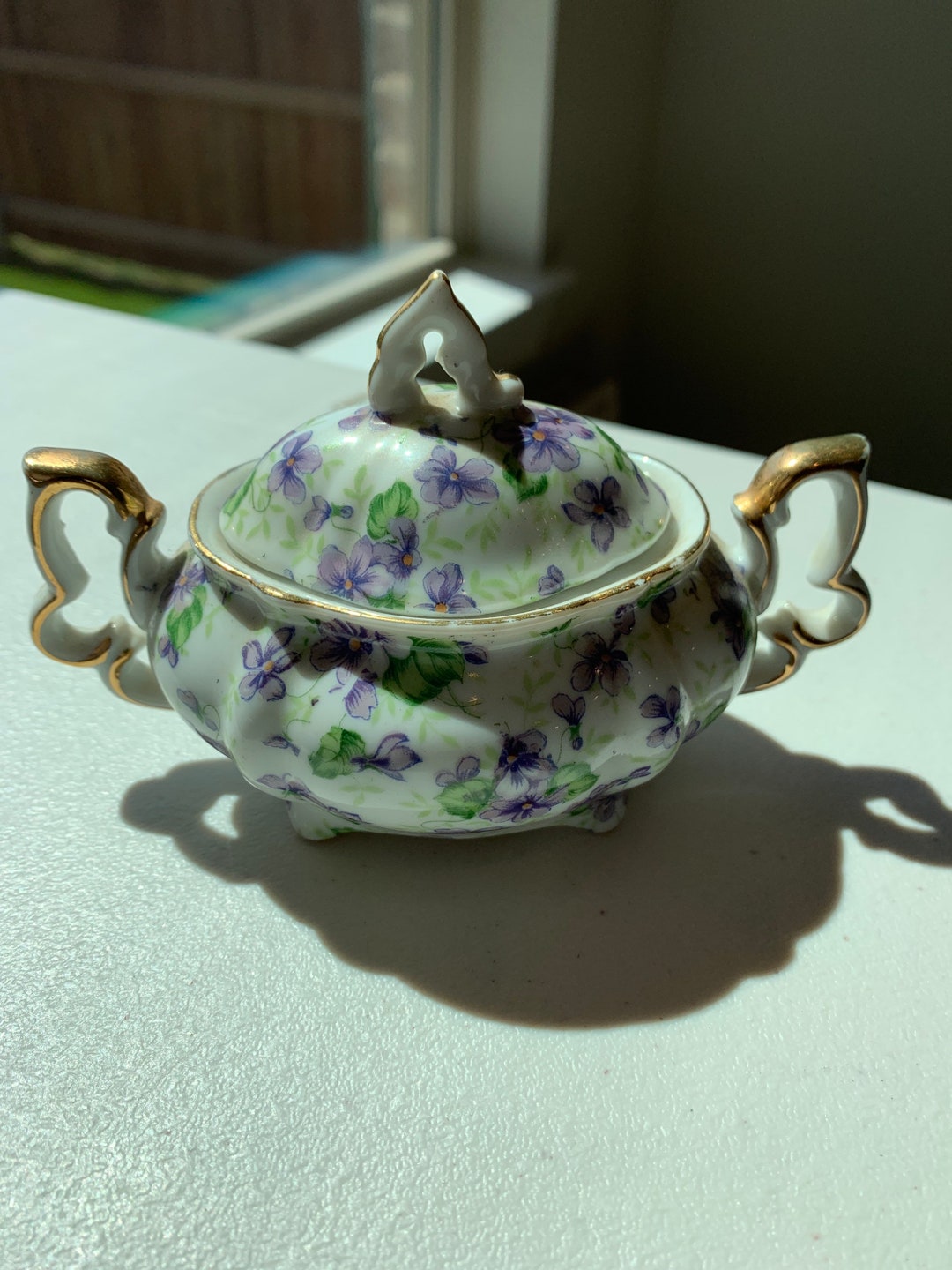 Lefton’s Japan Hand Painted China Petite Sugar Bowl - Etsy