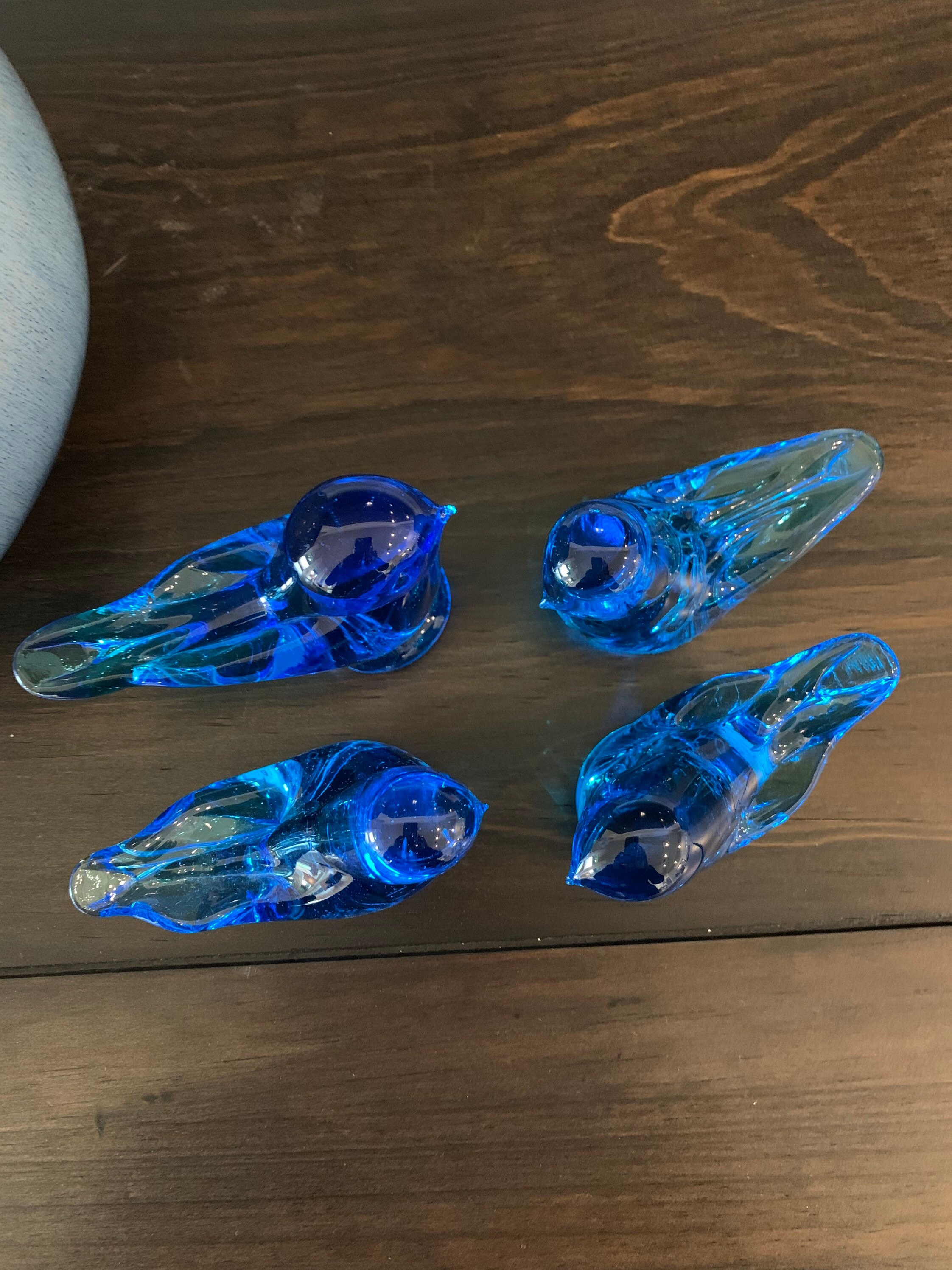 Large Turquoise Glass Bluebird Blue Bird of Happiness - Etsy