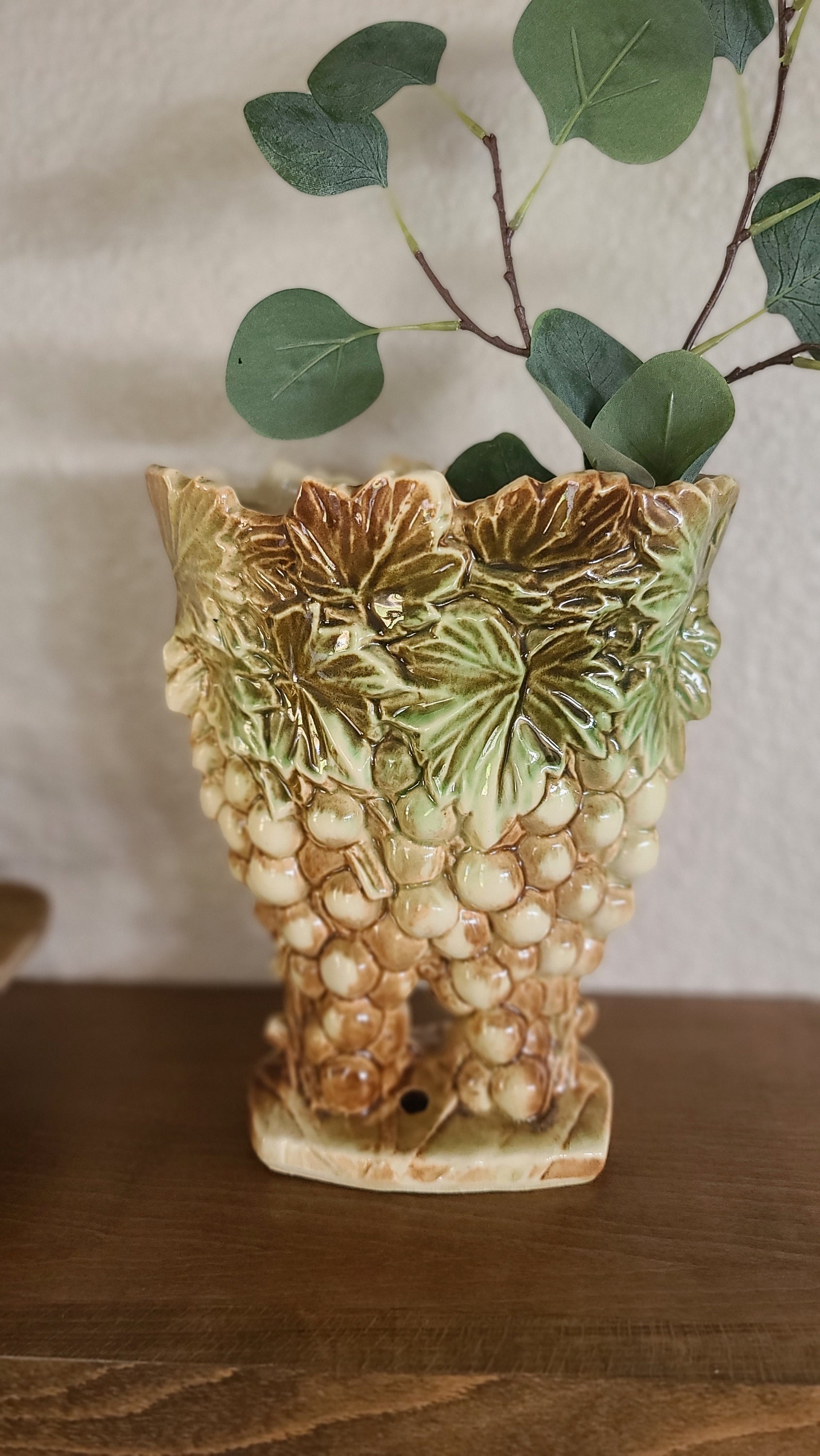 Mid Century Mccoy Grape Clusters Double Vase Art Pottery - Etsy