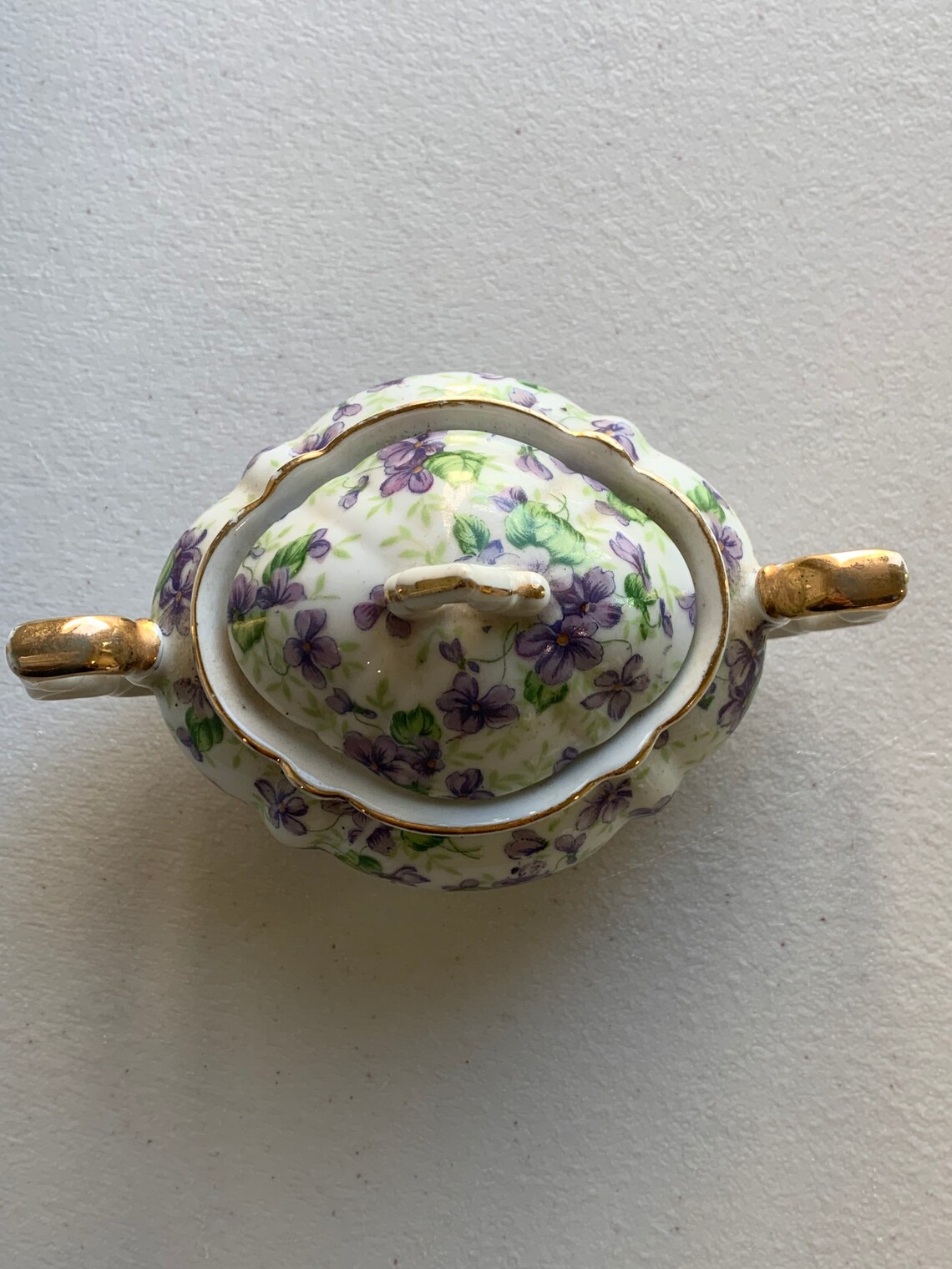 Leftons Japan Hand Painted China Petite Sugar Bowl - Etsy