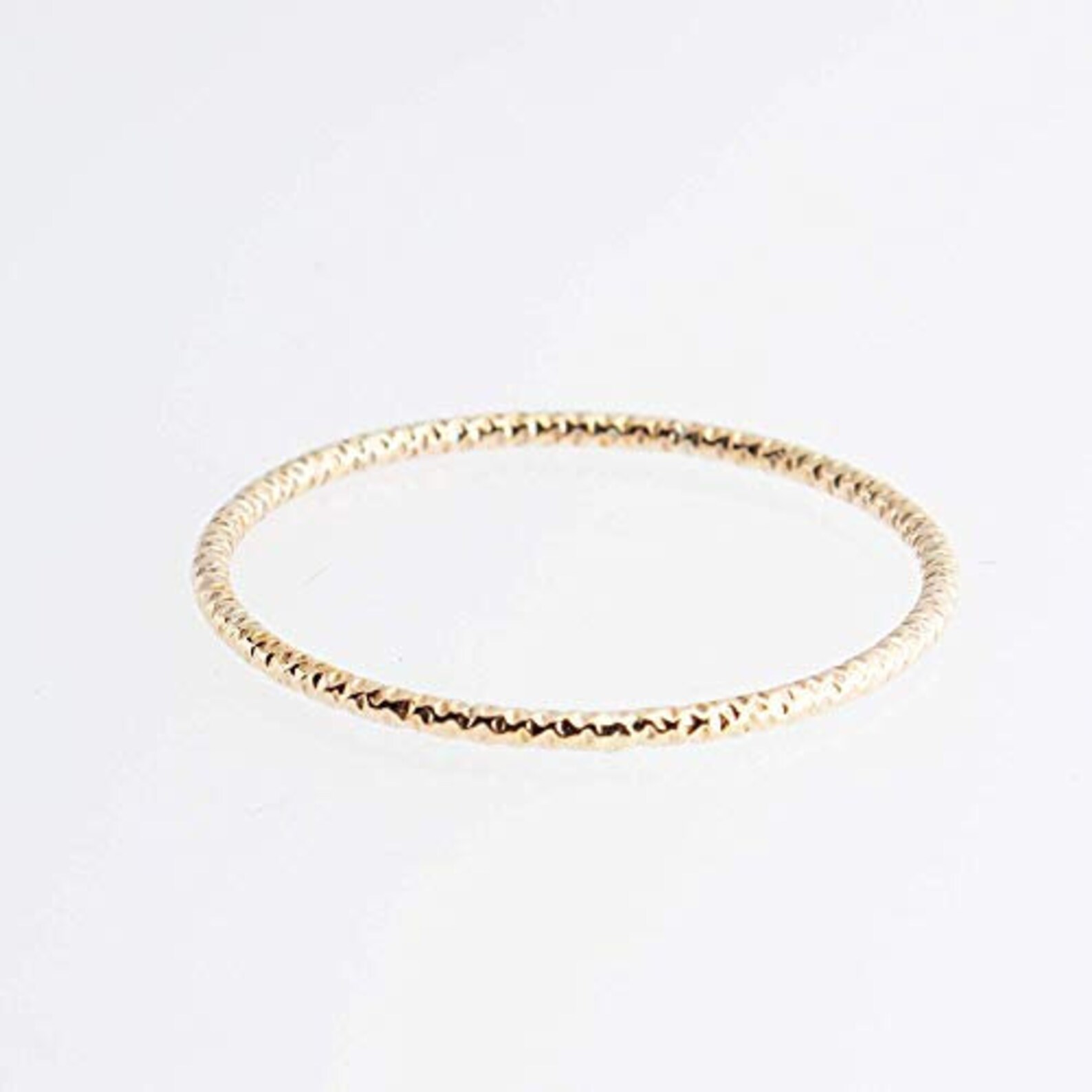 Diamond Cut Textured Tiny Gold Ring Gold Ring Band Ring - Etsy