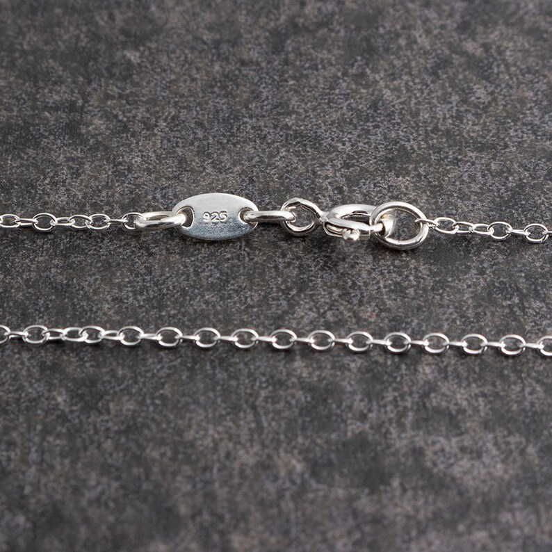 Sterling Silver Cable Chain - Etsy