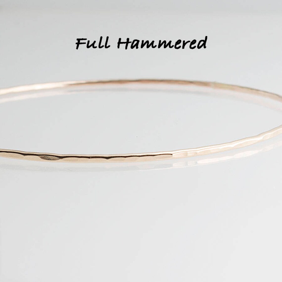 14K Gold Bangles Mixed Finish Bangles Handmade Bangles Dainty Jewelry ...
