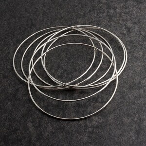 Silver Bangles Silver Bangle Set Handmade Bangles Hammered Bangles ...