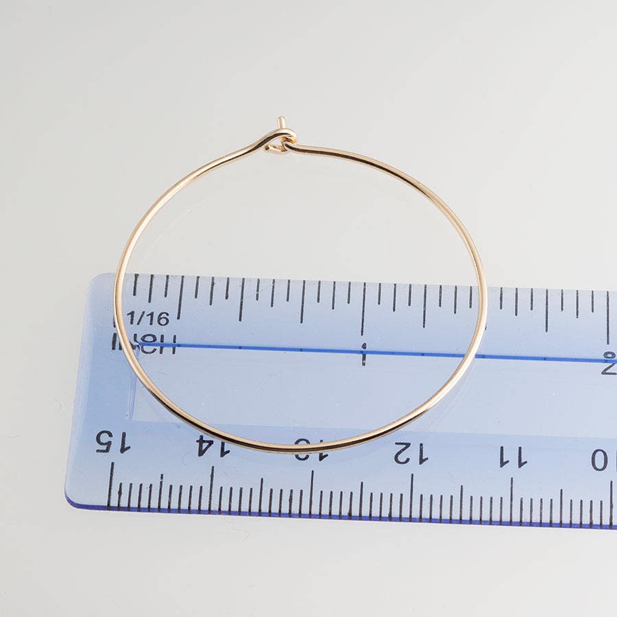 Yellow Gold Hoops Basic Hoop Earrings Basic Gold Hoops - Etsy