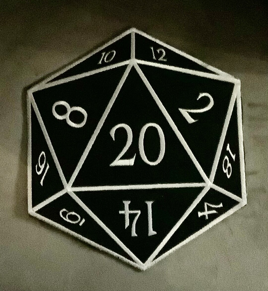 Dnd Dice, Iron on Patch, D20 for Jackets, Cosplay, Bags, Backpacks - Etsy