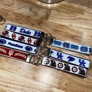 College Key Fobs - Duke, Alabama, Indiana, UNC, Penn State, U of ...