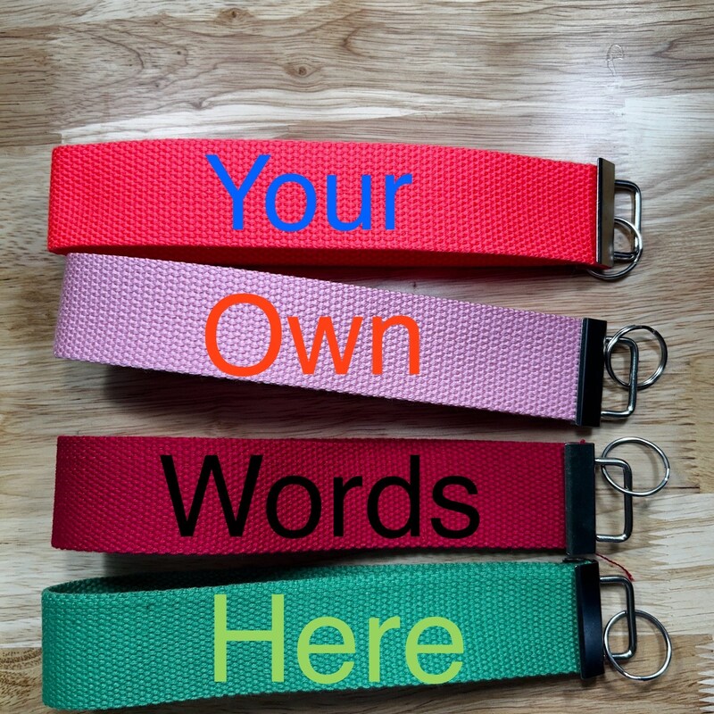 Key Fob With Words - Etsy