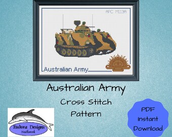 Army Cross Stitch | Etsy