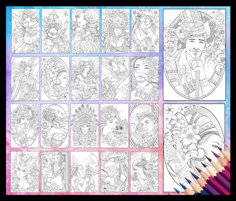 Arcane - 20 Coloring Pages - Instant Download Printable Files (PDF) by ...
