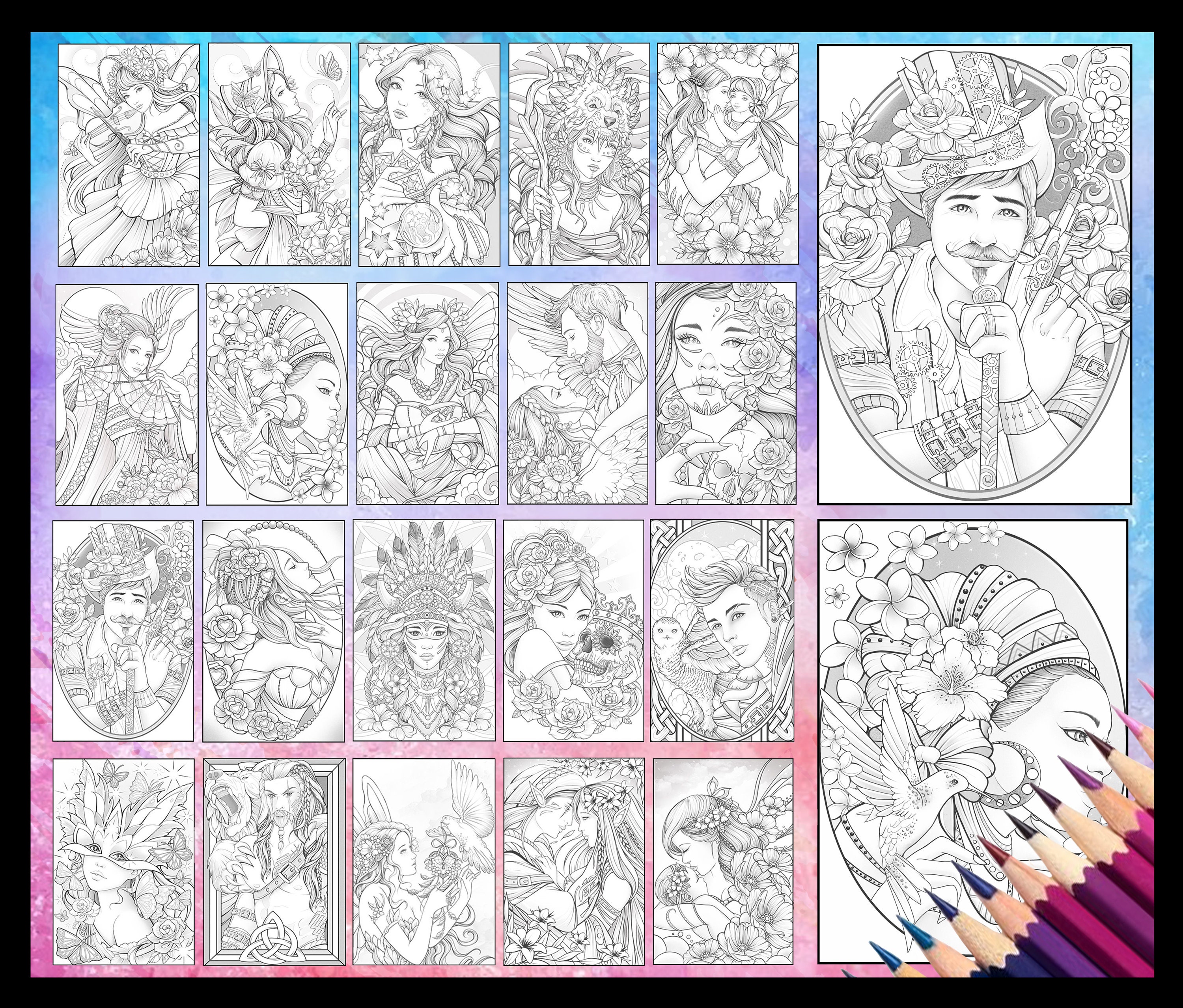 ARCANE 20 Malseiten Sofortiger Download druckbarer Dateien PDF von Maud ...