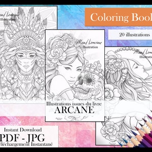 Arcane - 20 Coloring Pages - Instant Download Printable Files (PDF) by ...