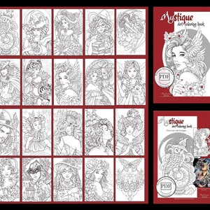 Mystique - 20 Coloring Pages - Instant Download Printable Files (PDF ...