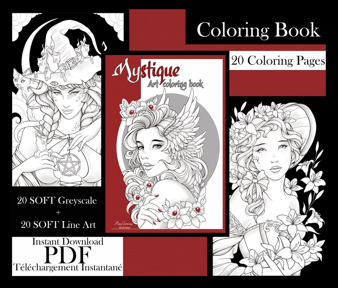 Mystique - 20 Coloring Pages - Instant Download Printable Files (PDF ...