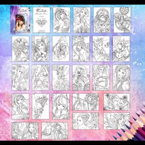 Once Upon a Time - 25 Coloring Pages - Instant Download Printable Files ...