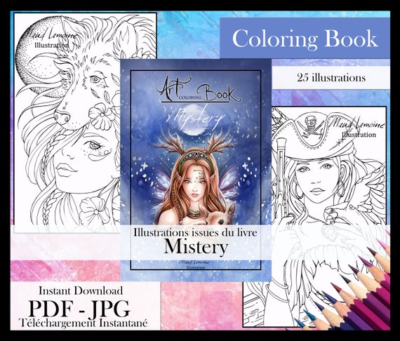 Mystery 25 Coloring Pages Instant Download Printable Files - Etsy