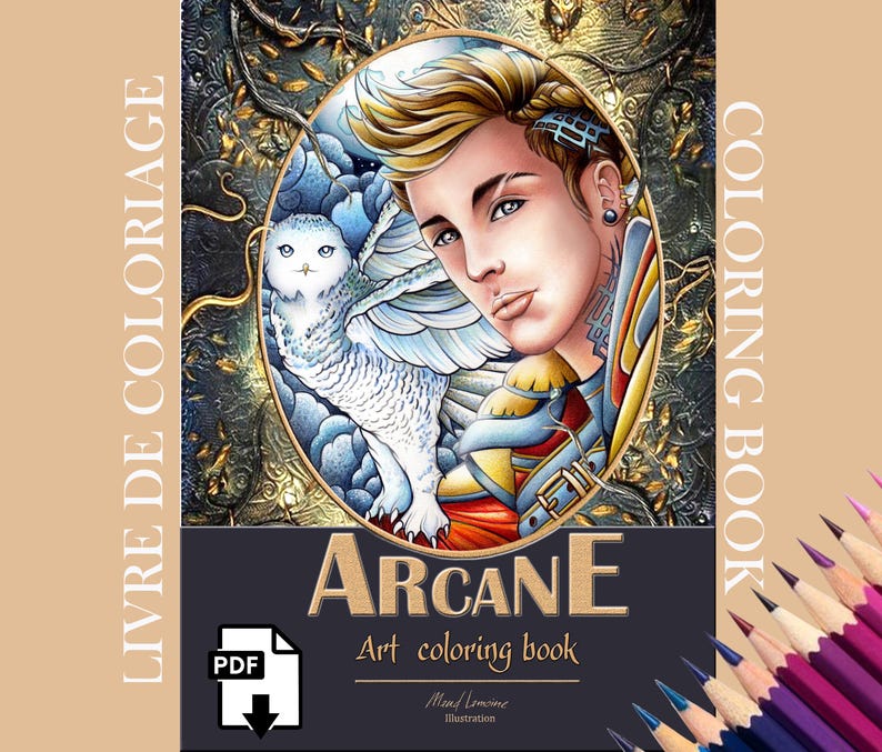 Arcane - 20 Coloring Pages - Instant Download Printable Files (PDF) by ...