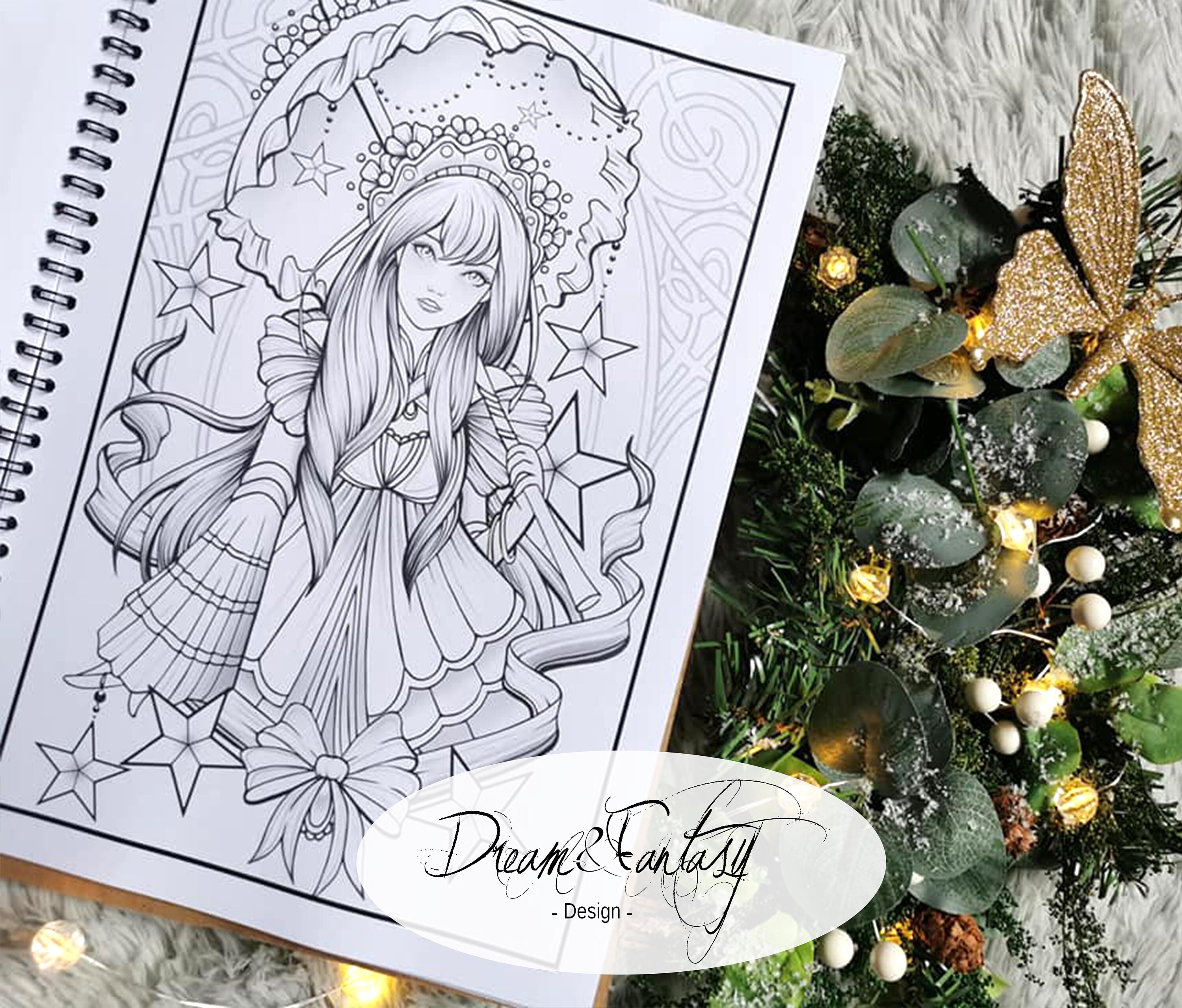 Between Dusk and Dawn Art Coloring Book Coloring Book - Etsy