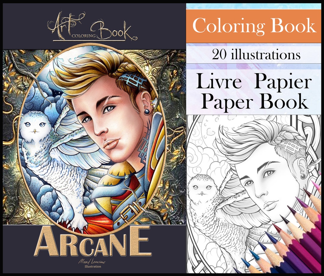 ARCANE Art Coloring Book Coloring Book - Etsy