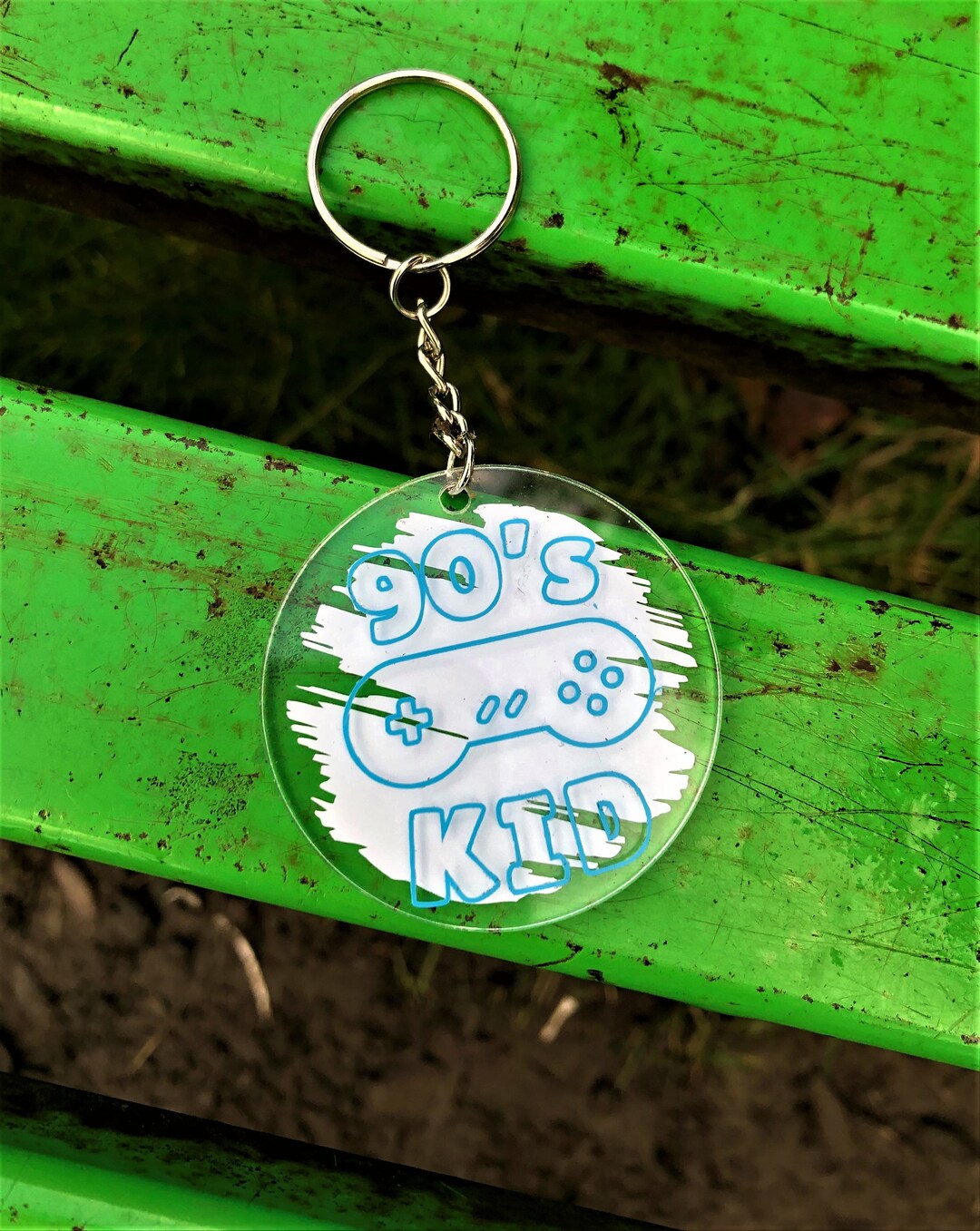 90s Kid Keychain 90s Kid Keyring 90s Gamer Keyring 90s - Etsy