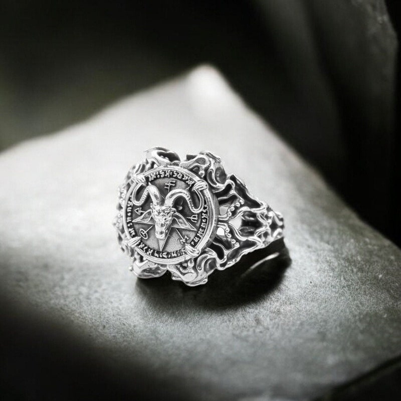 Satanic Rings for Men - Etsy