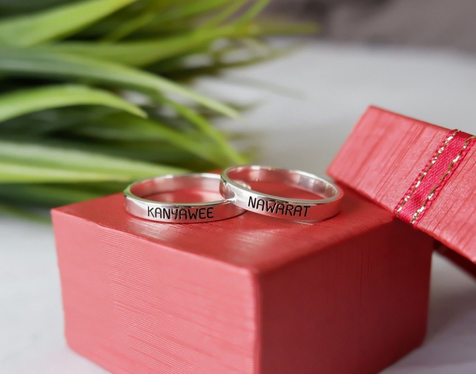 Personalized Promise Ring Love Custom Size Stamped Engraved | Etsy