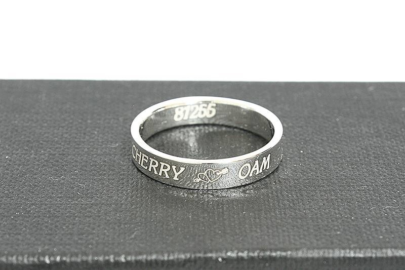 Personalized Name Ring Silver 4 Mm Ring Promise Ring | Etsy