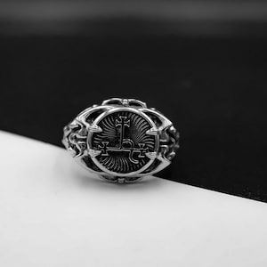 925 Sterling Silver Sigil of Lilith Ring for Women Gothic Satanic ...
